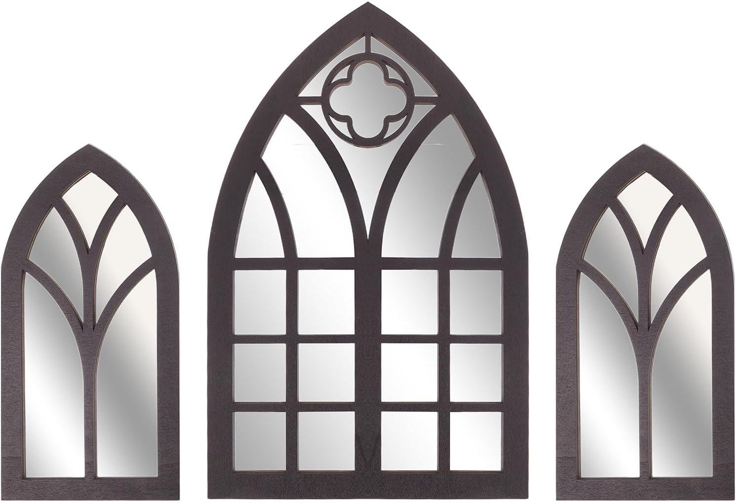 Amazon.com: KITCHENKARATLY 3pcs Cathedral Mirror - Decorative Arch Wall ...