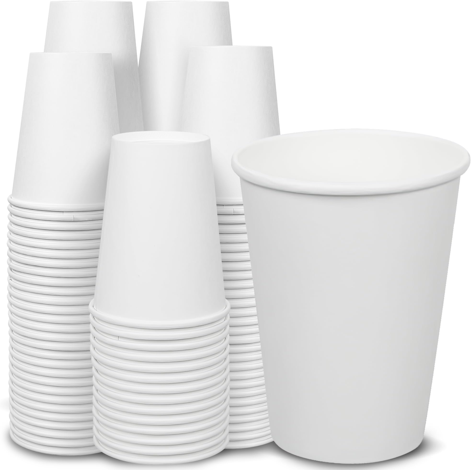 Amazon.com: NY-AUTUMN Disposable Paper Coffee Cups 12 oz - Compostable ...