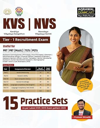 Buy Examcart KVS & NVS Tier-1 Recruitment Exam Book 2025 By Prateek ...