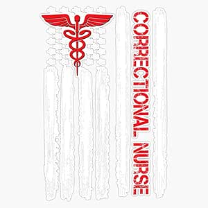 Amazon.com - Correctional Nurse Nursing Patriotic Us American Flag Gift ...