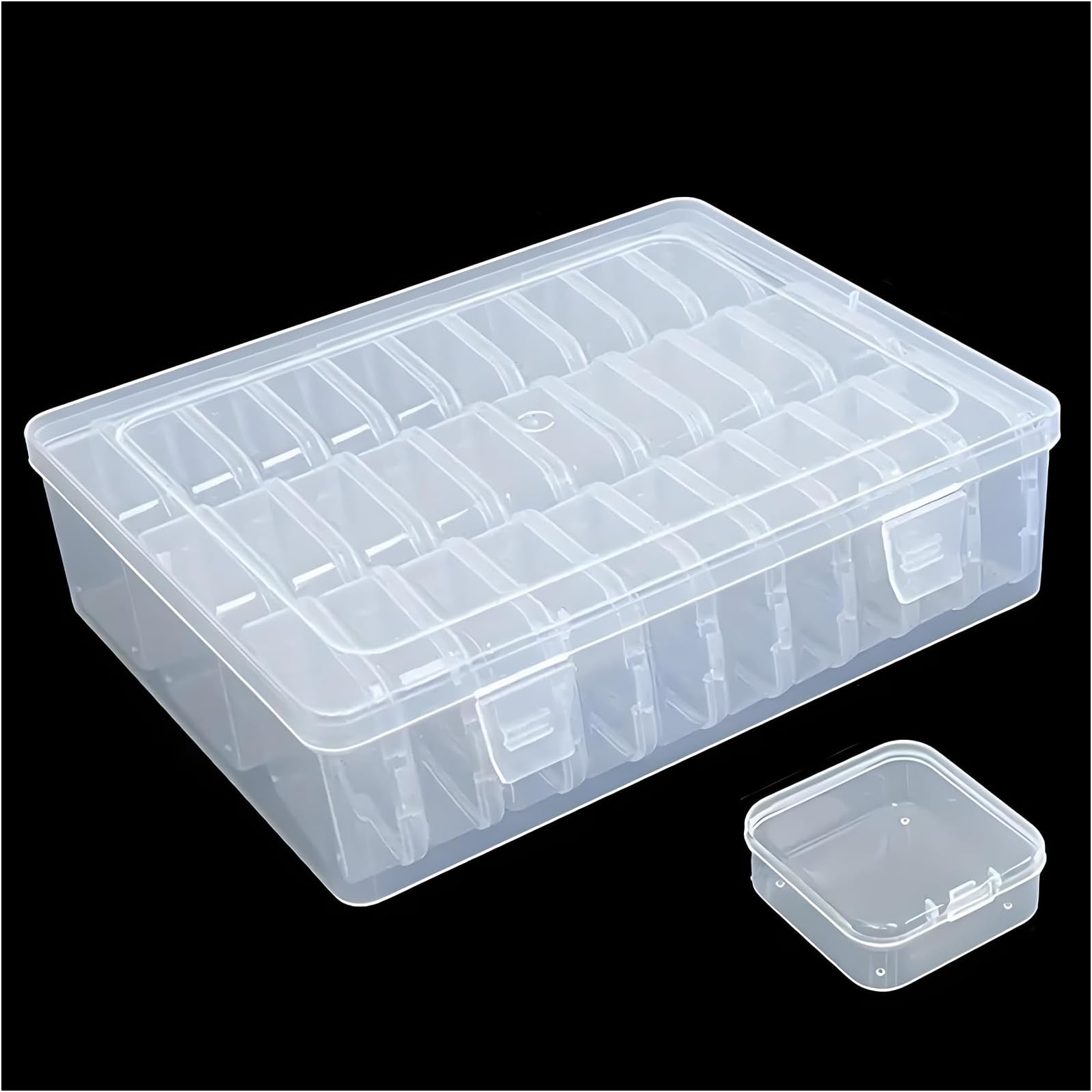 Amazon.com: Bead Organizer Box, 30Pcs Small Clear Plastic Bead Storage ...