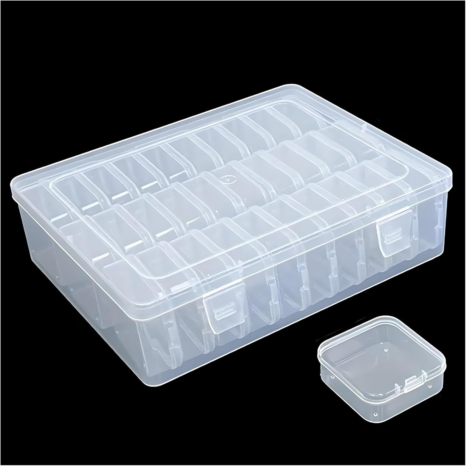 Amazon.com: Bead Organizer Box,30Pcs Small Clear Plastic Bead Storage ...