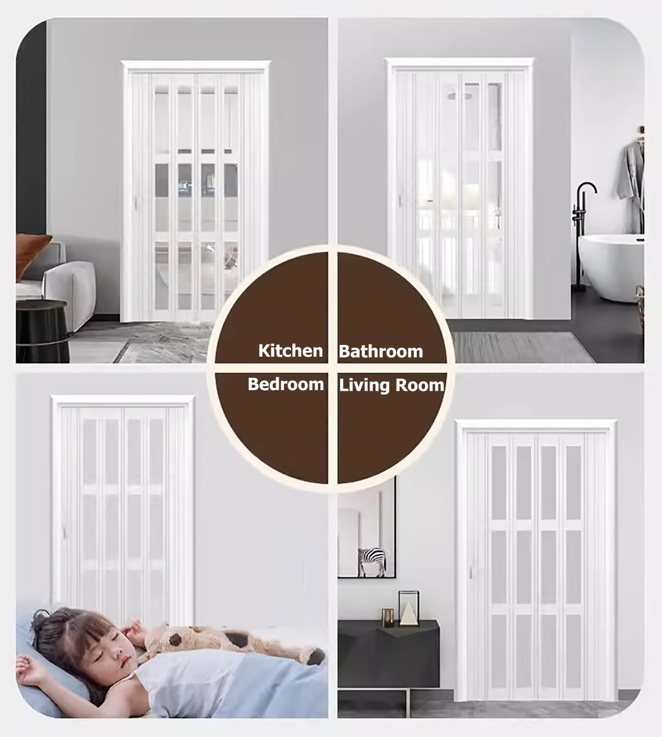 Plastic Accordion Shower Doors