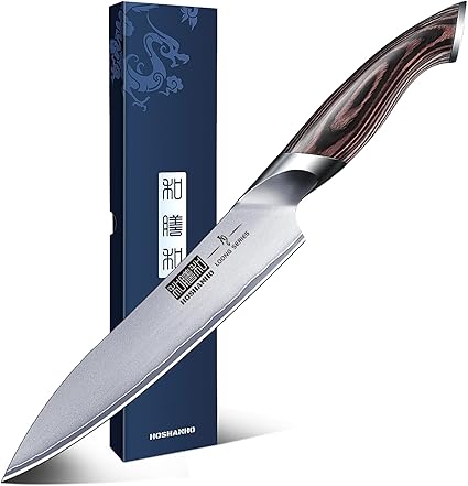 HOSHANHO 6 Inch Kitchen Utility Knife, Ultra Sharp Japanese AUS-10 ...