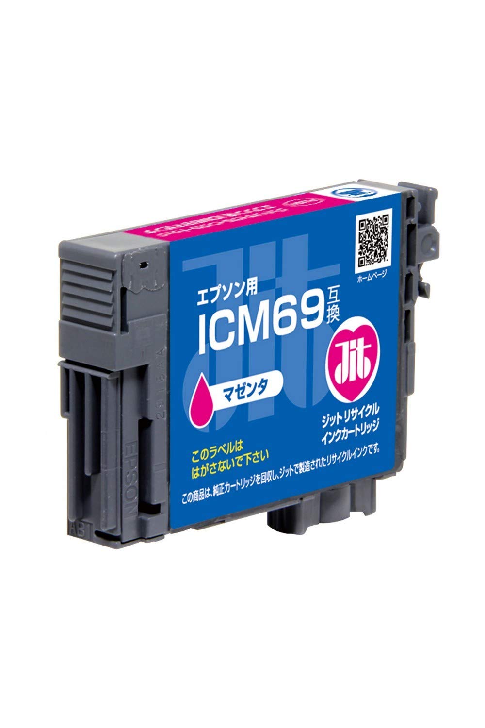 Amazon.co.jp: 【Amazon.co.jp限定】ジット エプソン(Epson) ICM69 対応 (目印:砂時計) マゼンタ対応 リサイクルインク 日本製JIT-NE69M ...