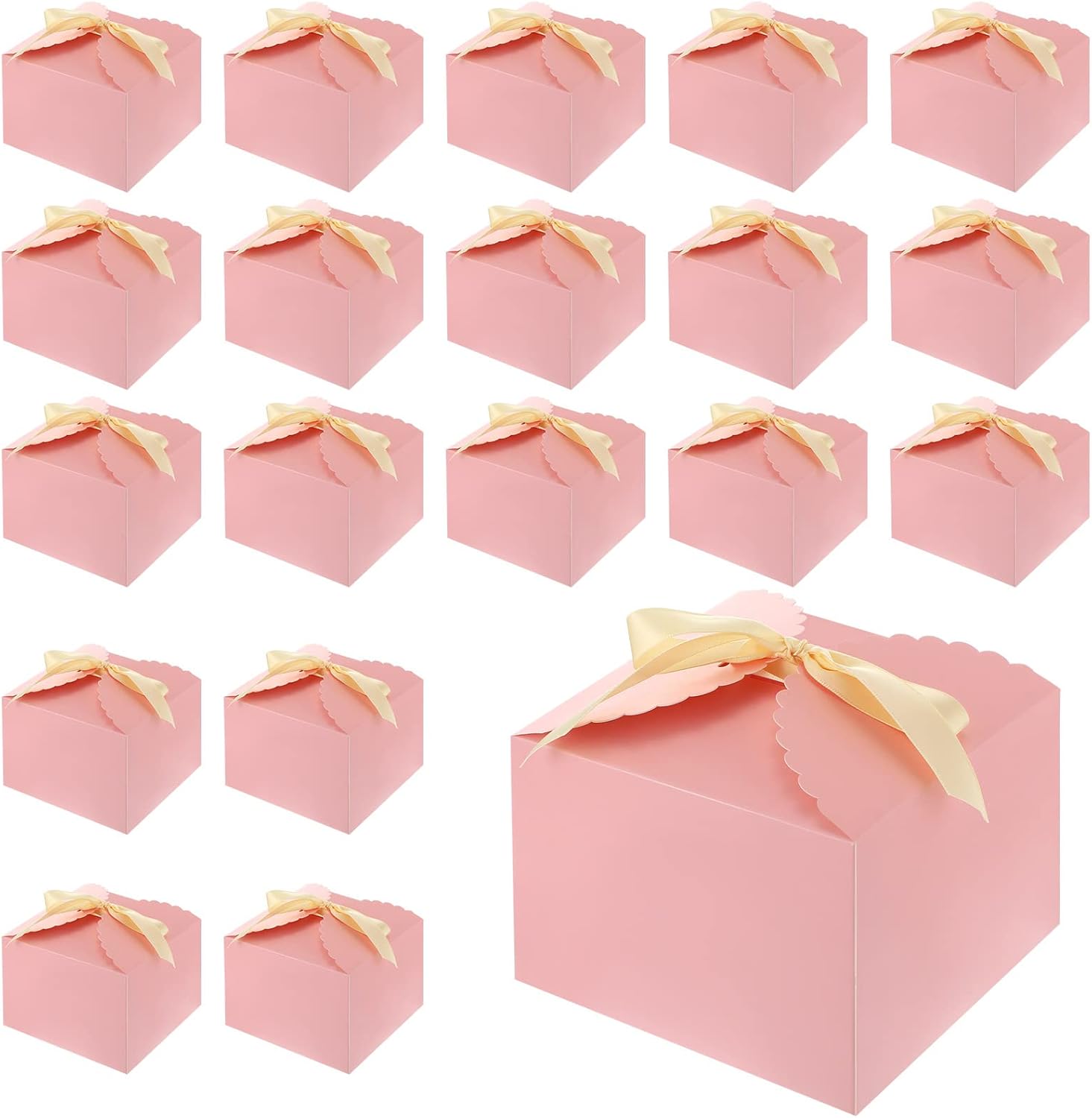 Amazon.com: 20 Pcs Small Gift Boxes 4.75 x 4.75 x 3.55 Inch Paper Gift ...