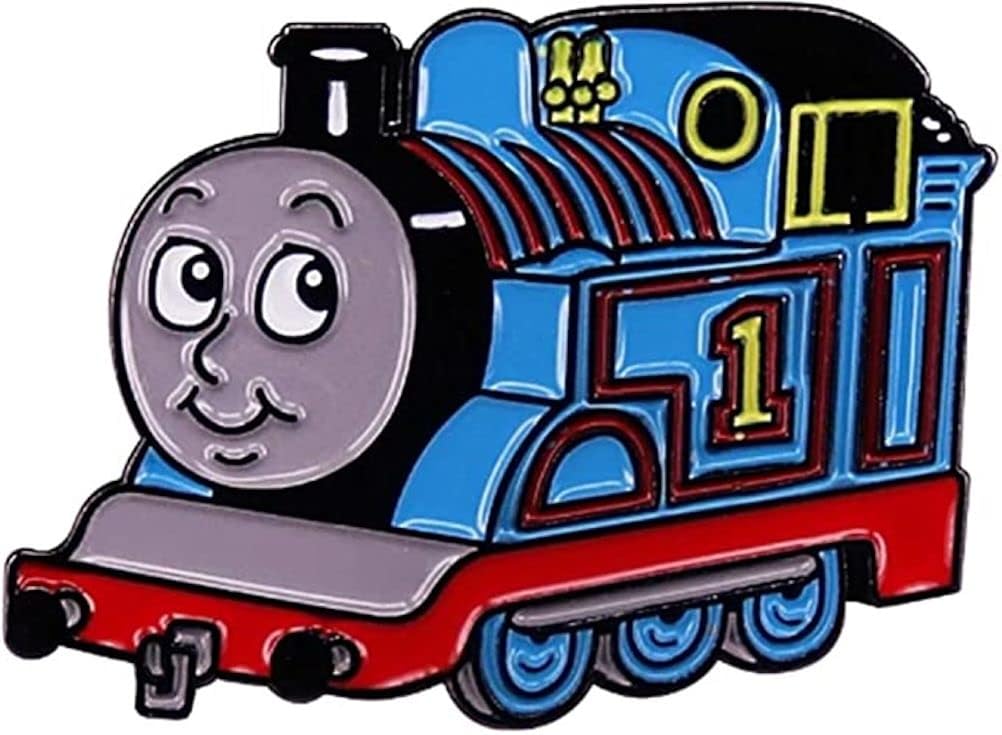 Amazon.com: Thomas Cartoon Train Character 1.2 Inches Wide Metal Enamel ...
