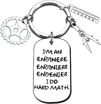 Amazon.com: Engineer Gifts Engineering Keychain for Men Funny ...