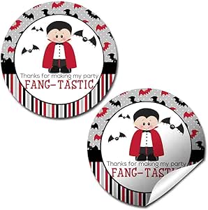 Amazon.com : Dracula Fang-Tastic Halloween Vampire Birthday Thank You ...