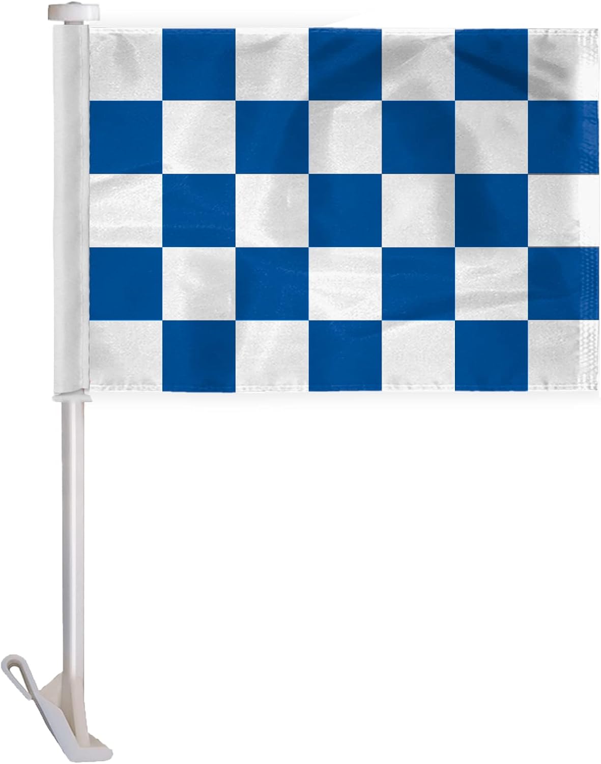 Amazon.com : AGAS Blue White Checkered Car Flags -10.5x15 inch ...
