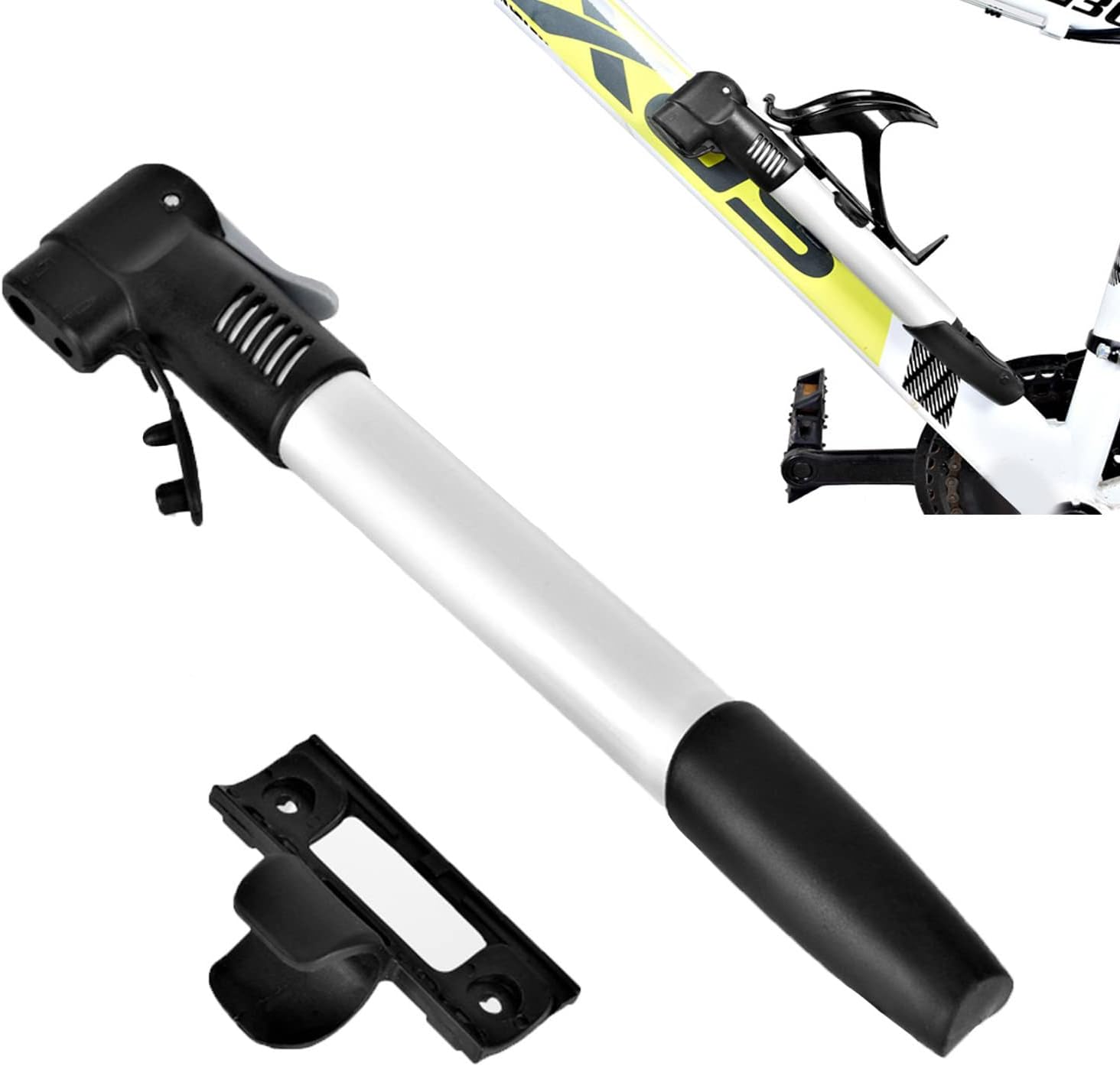 DHinkyoung Portable Bike Pump 100 PSI Bike Pump Frame Mount,Aluminum ...