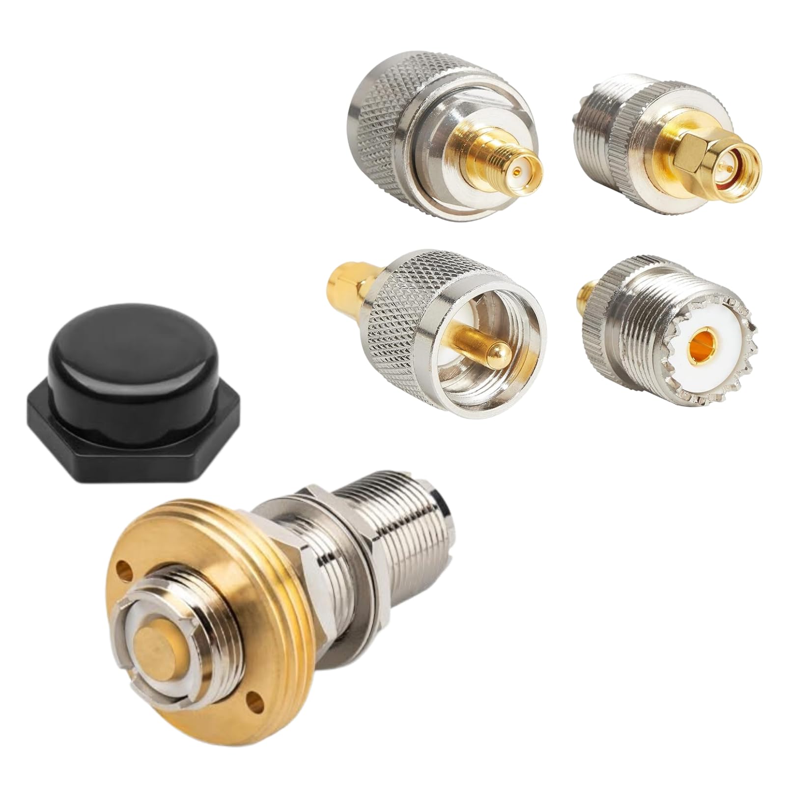 Amazon.com: Anina NMO Connector NMO to UHF PL259 Coax Adapter Kit Low ...