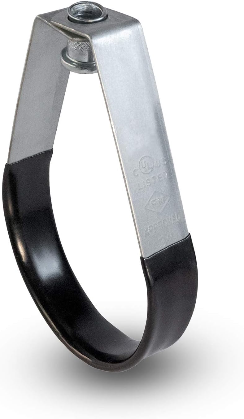 HIGHCRAFT ITS-Q03 Swivel Loop Pipe Hanger, Plastic Coated Steel, 3 in, 3 in, Chrome - Amazon.com