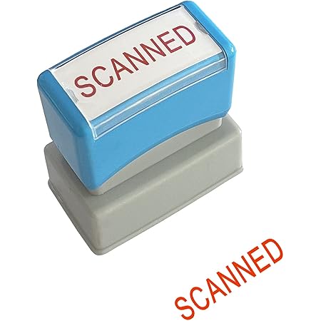 Amazon.com : WAFJAMF Scanned Stamps–Message Stamp Pre-Inked Office ...