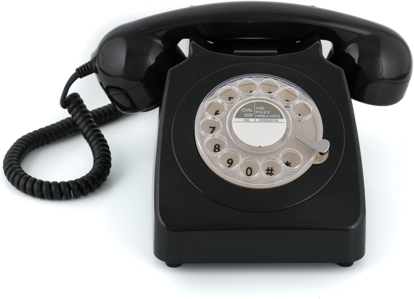 GPO 746 Rotary Dial Telephone (Black) : Amazon.in: Electronics