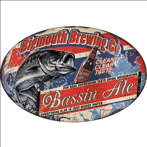 Rivers Edge New Bassin Ale Tin Sign : Amazon.in: Home & Kitchen