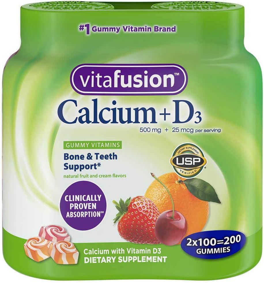 Amazon.com: Blue Ribbon Adult Gummies Calcium, 500 mg with D3 & Zinc ...