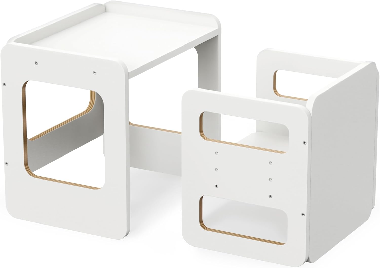 Tilhumt Upgraded 2-In-1 Toddler Table and Chair Set for Kids Age 1-4 ...