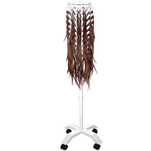 Amazon.com: Yumkfoi Rotating Braiding Hair Rack 120 Pegs : Beauty ...