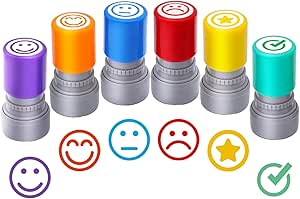 Amazon.com: 6-Piece Set of Rating Stamps-Teacher Stamps for Classroom ...
