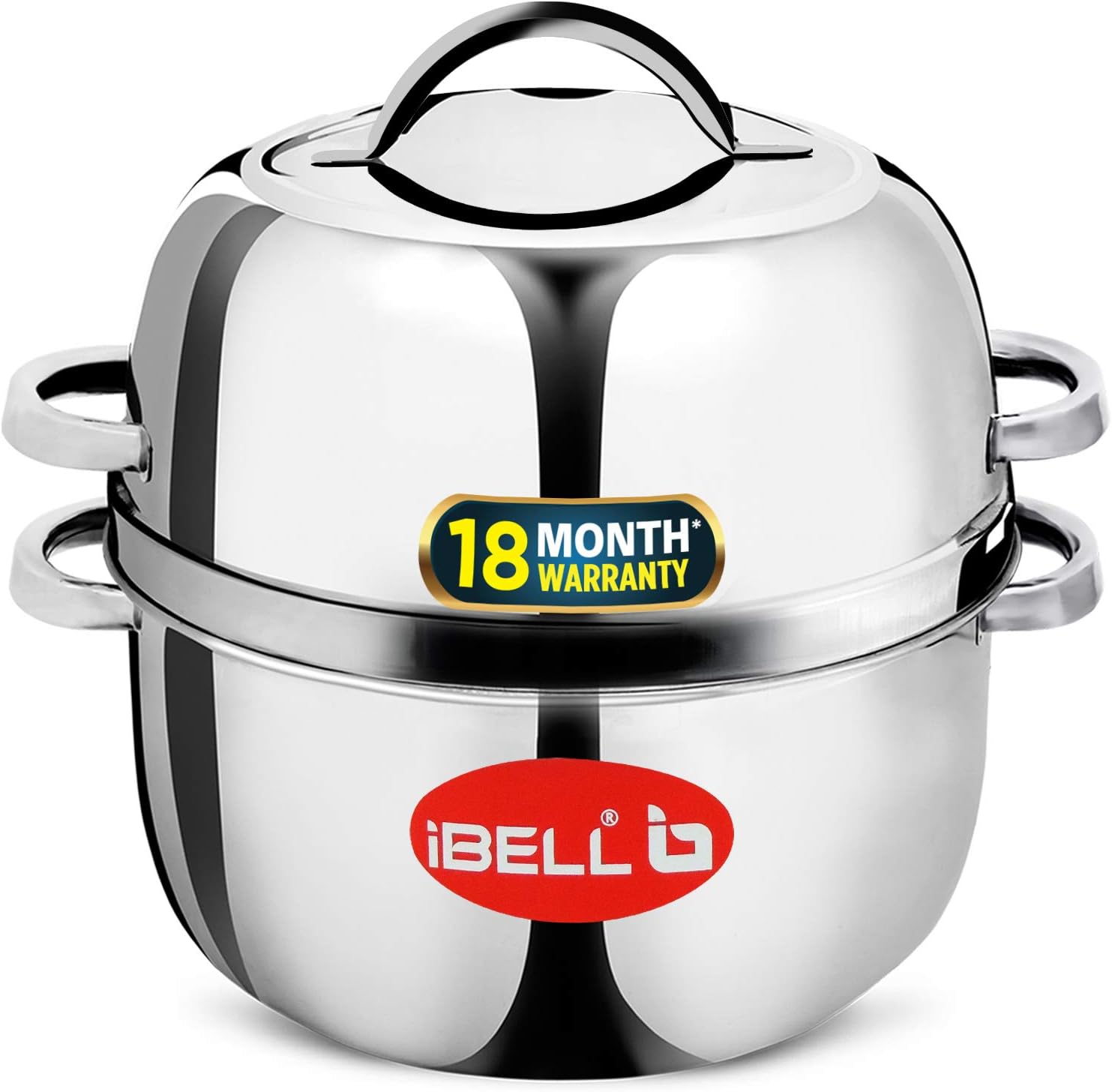 IBELL Stainless Steel Steam Pot, 1.5 Kilogram, Thermal Rice Cooker With ...