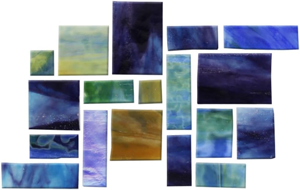 Afternoon Lake Tiffany Inspired Hand Cut Glass (Full Sheet) - Amazon.com