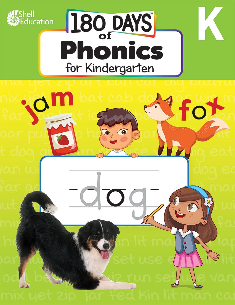 Amazon.com: 180 Days of Phonics for Kindergarten (180 Days of Practice ...