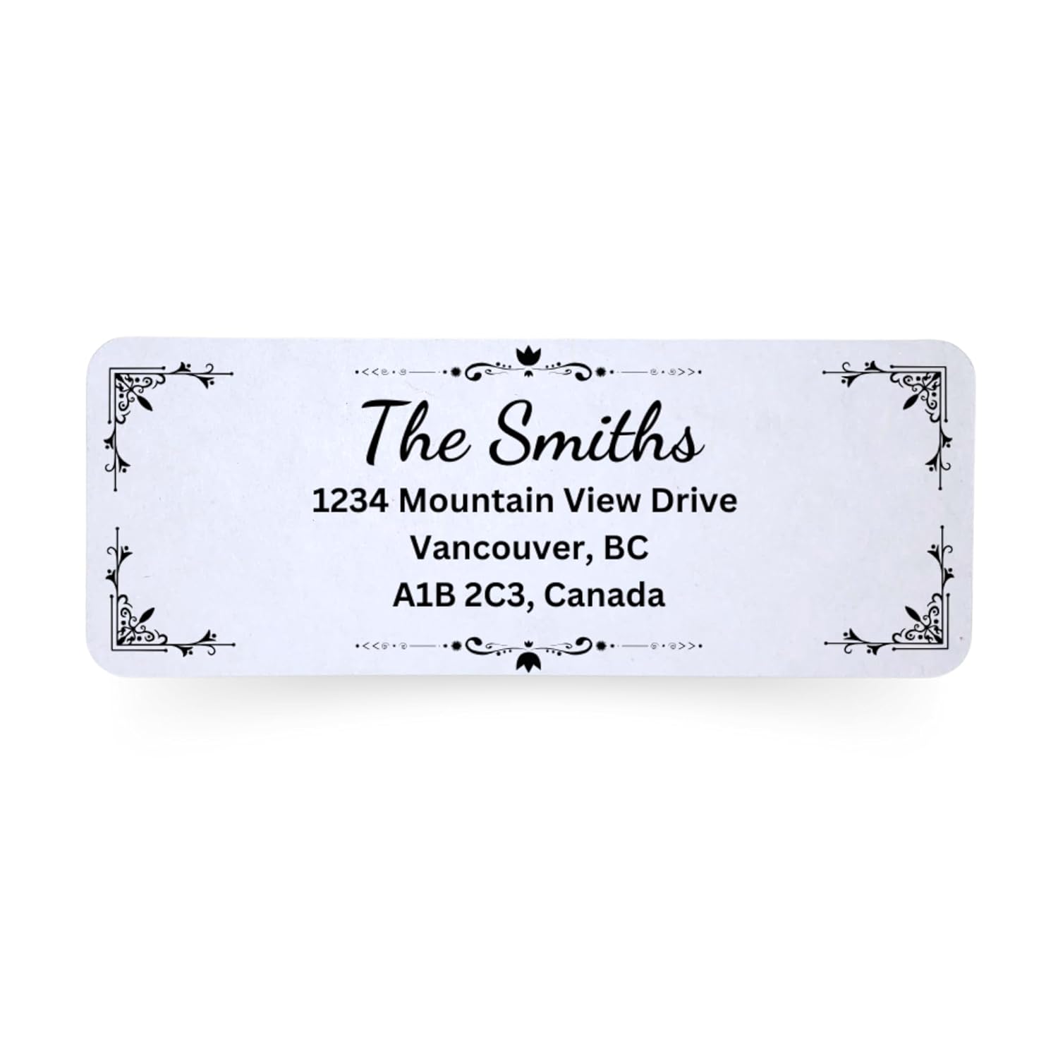 Set of 150 Self Adhesive Personalized Return Address Labels Recycled ...