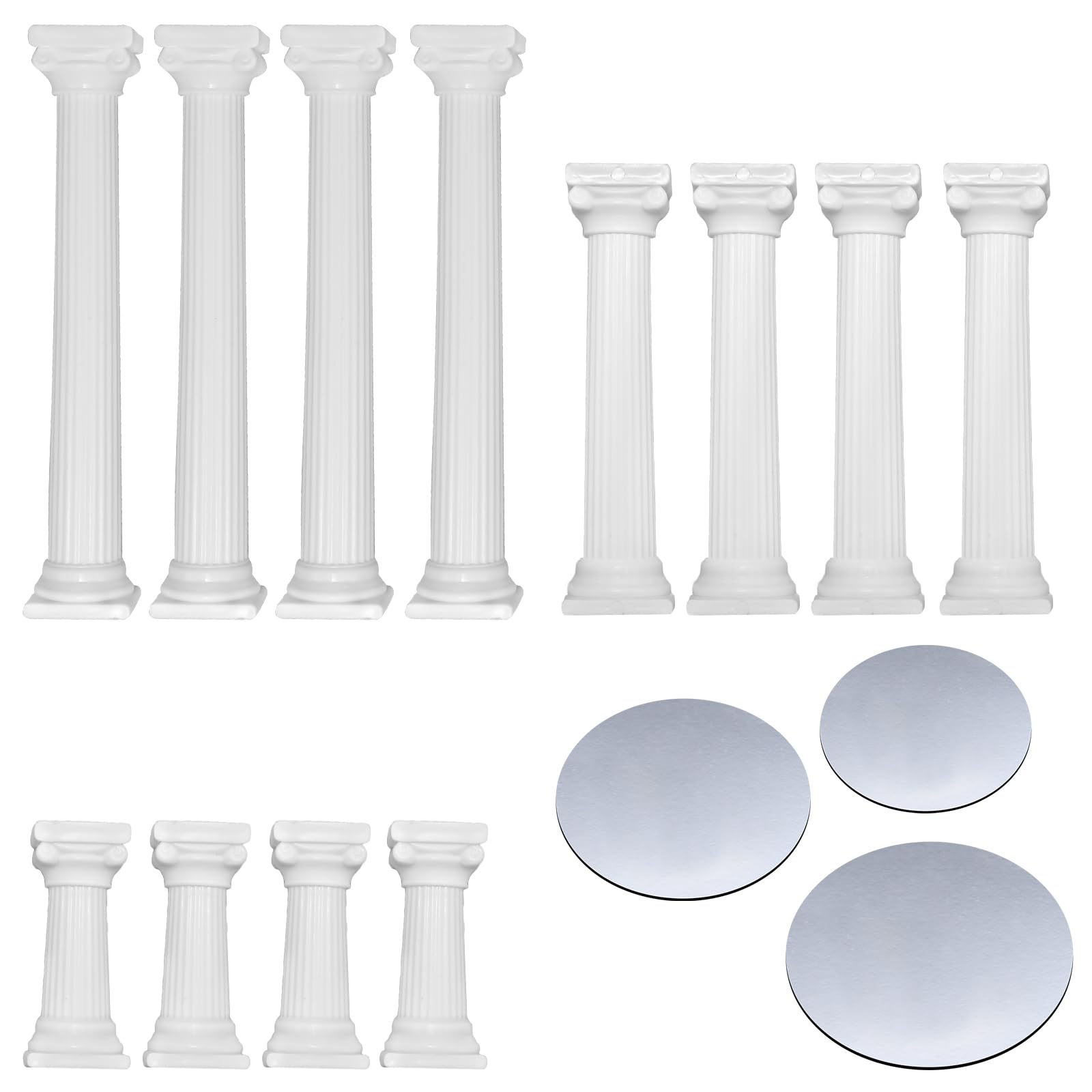 Amazon.com: 12 Pcs 3 Different Size Cake Pillars for Wedding Cakes ...