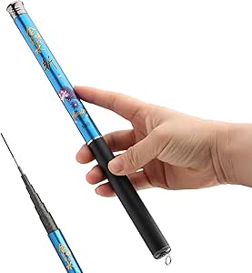 Amazon.com : AZEVQOS Telescopic Tenkara Fishing Rod Combo Close Length ...