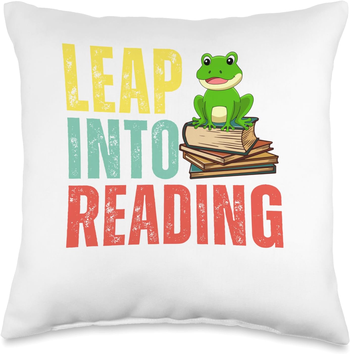 Amazon.com: Book Reading Cute Frog Leap Into Reading Teacher Funny ...