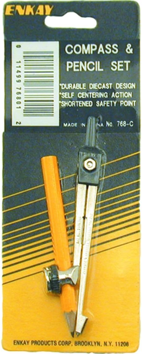 Helix Classic Metal Drafting Compass with Pencil : Amazon.co.uk ...