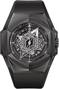 Amazon.com: REEF TIGER Brand Luxury Black Shark Hexagon Skeleton ...
