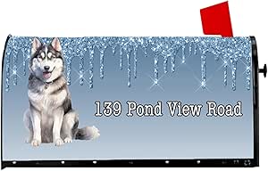 Amazon.com: Dog Mailbox Covers Custom Personalized Numbers Street ...