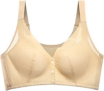BRKEWI Comfort Bras for Elderly Women Glamorette Full Coverage Back Fat ...
