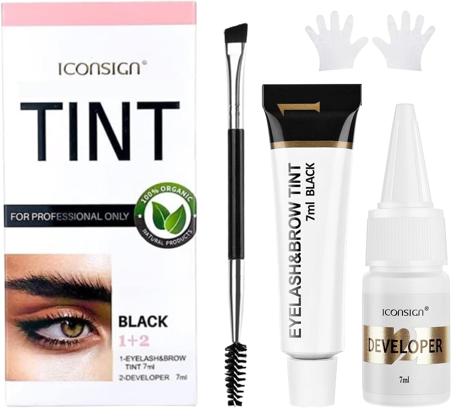 Amazon.com: Lash Color Kit Eyelash Color Set Black with Natural Effects ...