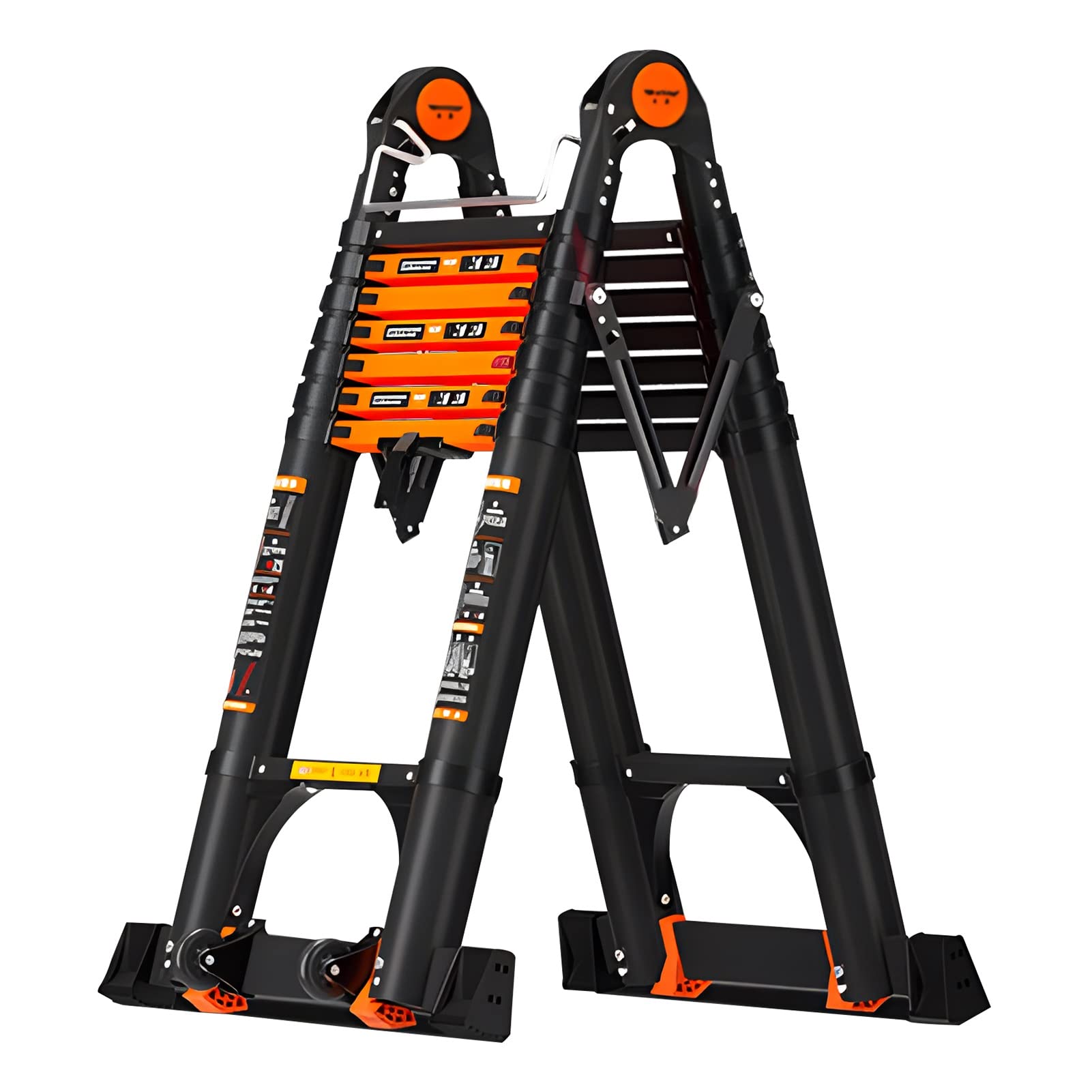 Amazon.com: Industrial Aluminum Extension Ladder Outdoor Working ...