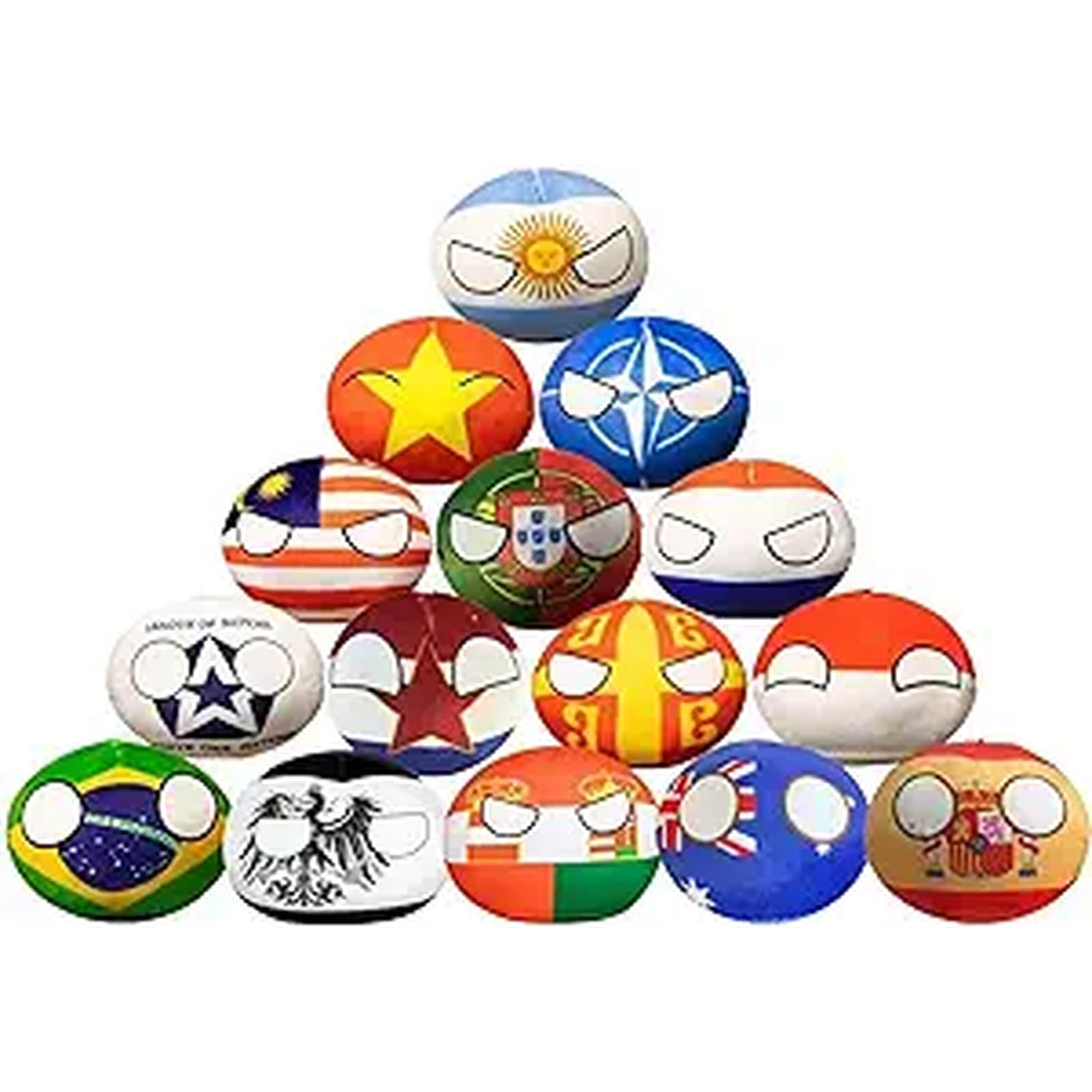 15pcs Country Ball Plushies Countryballs Plushies Country Balls Mini ...