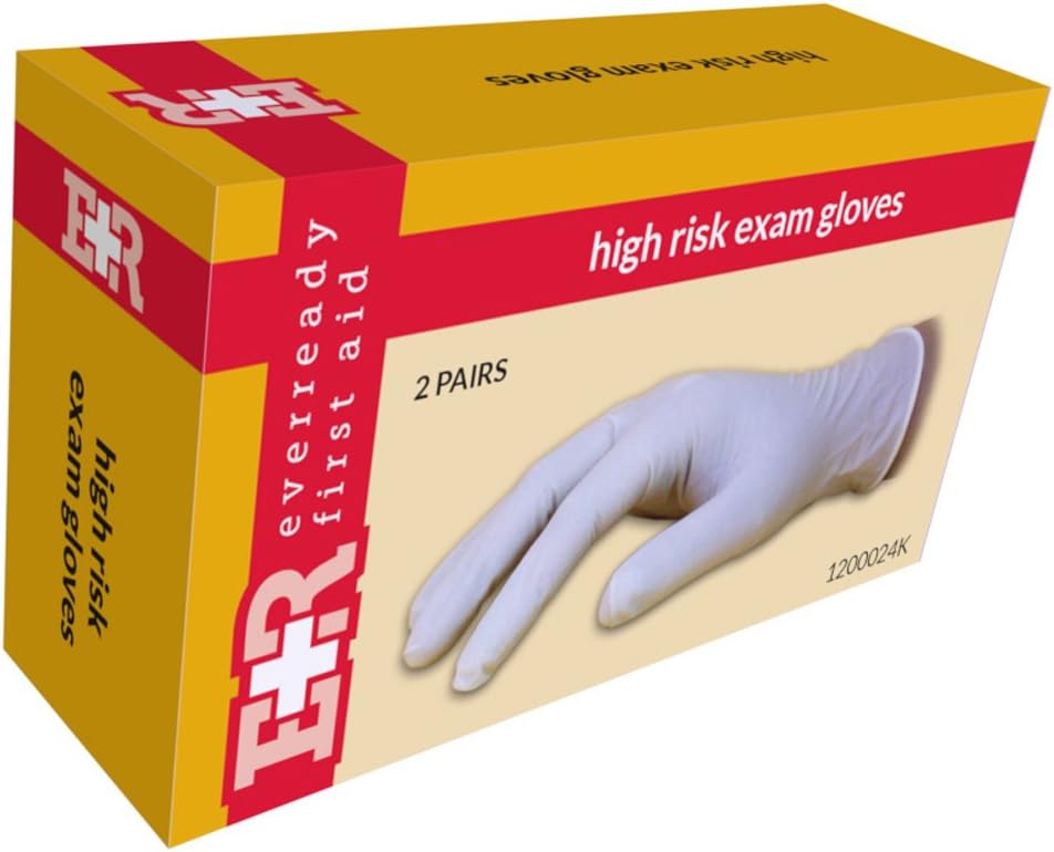 Amazon.com: Ever Ready First Aid Gloves, Heavy-Duty High-Risk, 2 Pairs ...