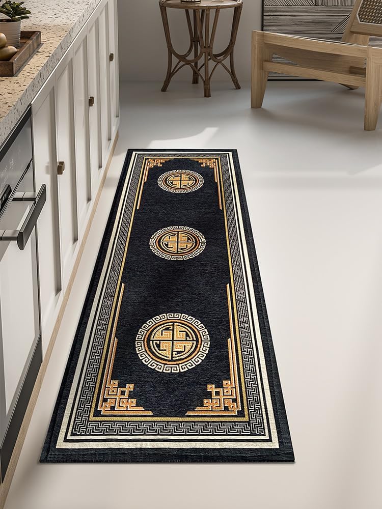 Amazon.com: MUOUCTE Vintage Greek Key Meander Hallway Rug Runners ...