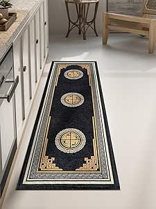 Amazon.com: MUOUCTE Vintage Greek Key Meander Hallway Rug Runners ...