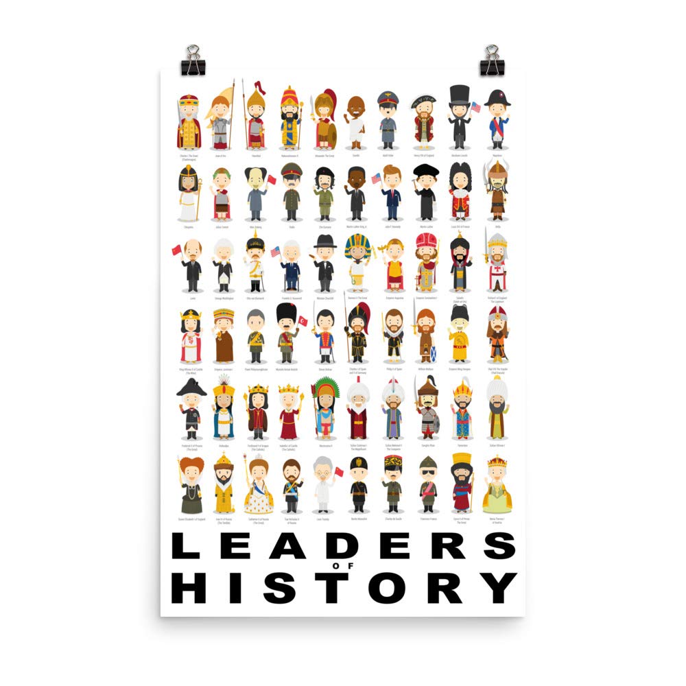 Amazon.com: Leaders of History Poster (24" x 36"): Posters & Prints