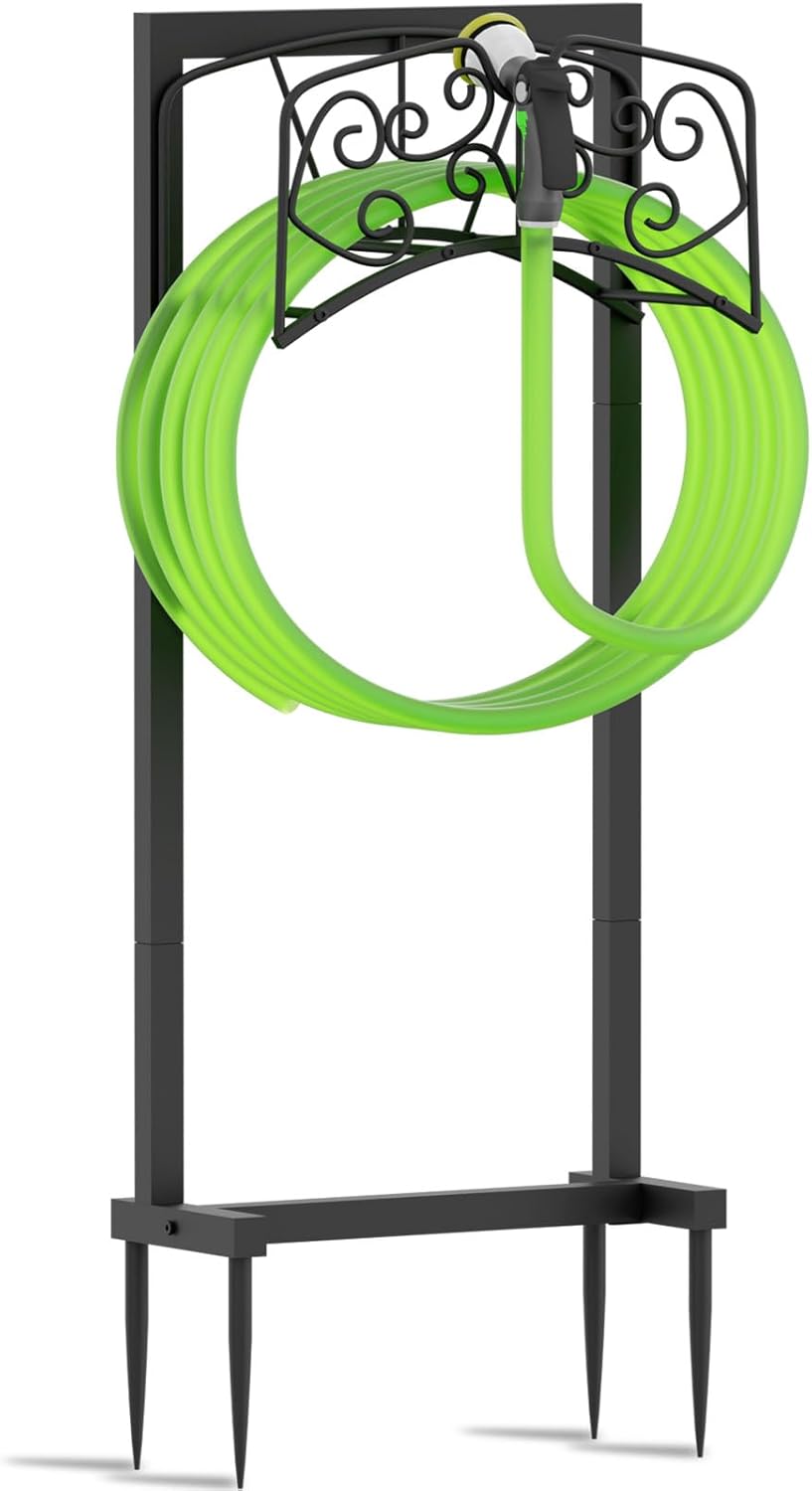 Amazon.com: JessYo Garden Hose Holder Stand Water Hose Caddy with 4 ...
