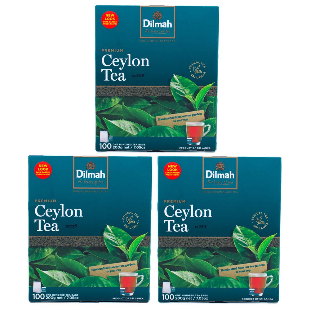 Amazon.com : Dilmah Premium 100% Pure Ceylon Tea, 100-Count Tea Bags ...