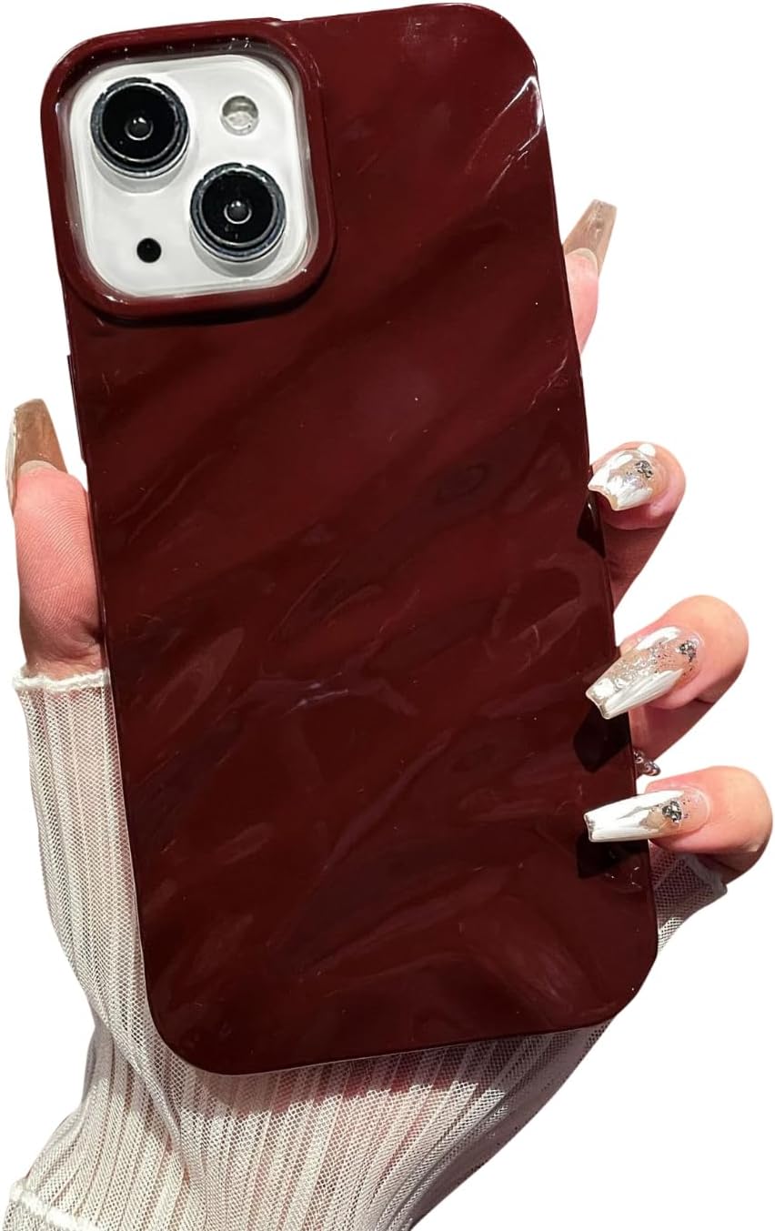 Amazon.com: Caseative for iPhone 14 Case,Water Ripple Pattern Curly ...