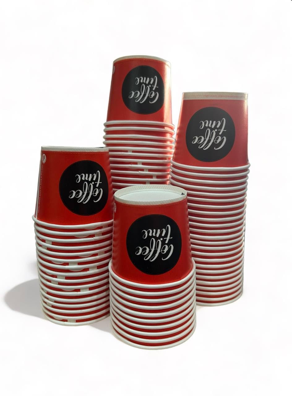 mansi's 200 Coffee time Cups | Eco-Friendly 130ml Disposable Coffee and ...