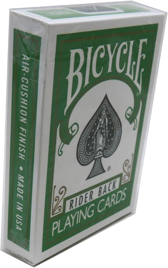 Amazon.com: MMS Cards Bicycle Green Back USPCC Trick : Toys & Games