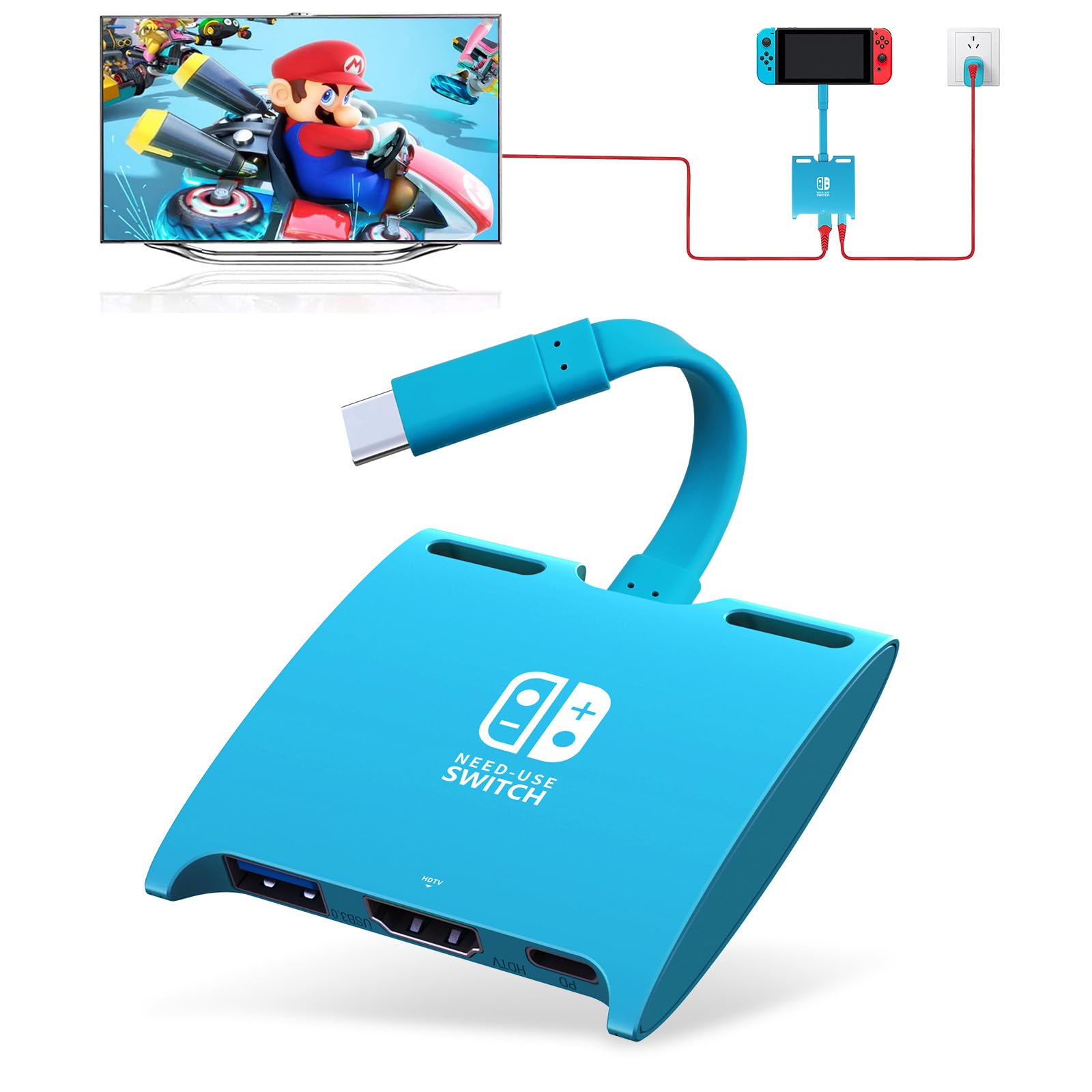 HARIBOL Switch Dock, Replacement for Nintendo Switch Dock, 1080P for ...