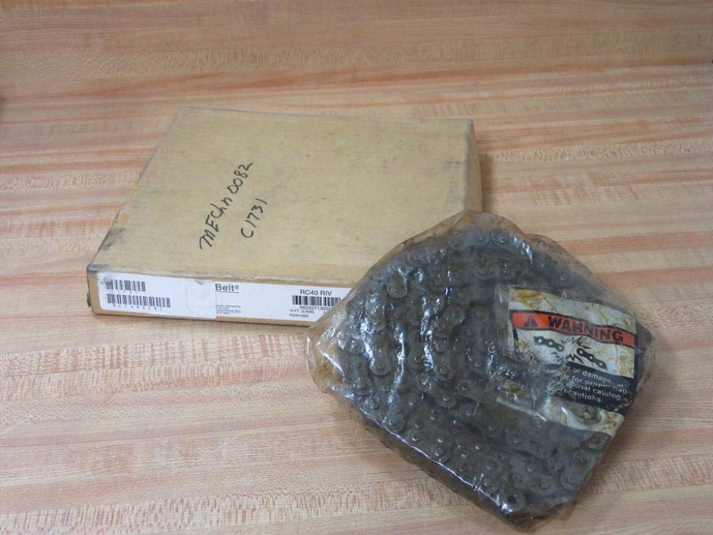 Amazon.com: Link-Belt RC40 RIV Roller Chain RC40RIV : Industrial ...