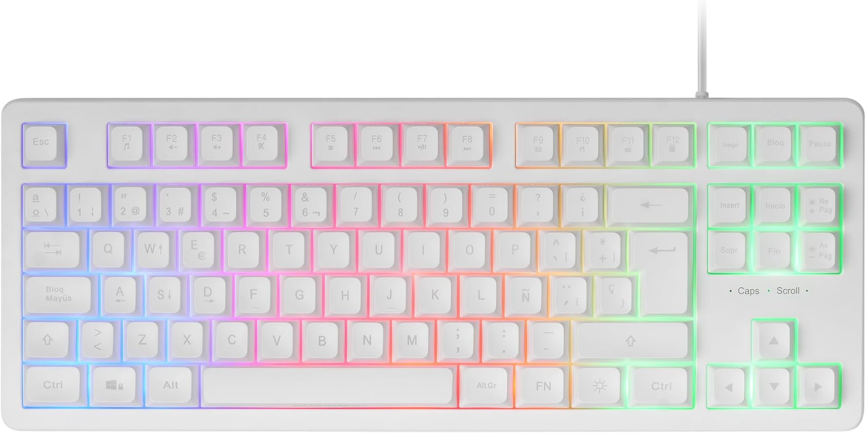 Mars Gaming MK023, Tastiera Gaming TKL, Tecnologia Ibrida H-Mech ...